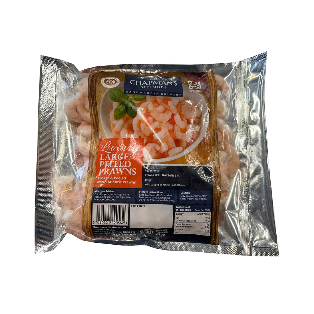 Large Luxury Cooked & Peeled Prawns – Chapman's Seafoods